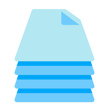 Stack Of Paper icon in Color Style