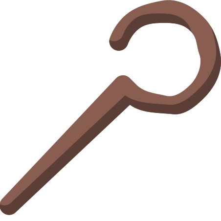 Staff Stick icon in Color Style