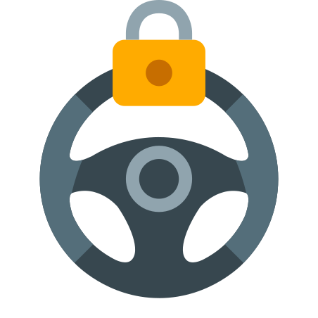 Steering Lock Warning icon in Color Style