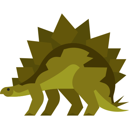 Stegosaurus icon in Color Style