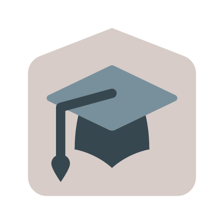 Student Center icon in Color Style