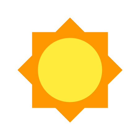 Sun icon in Color Style