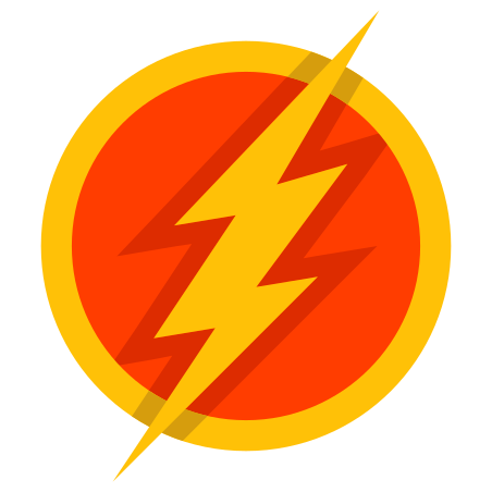 The Flash Sign icon in Color Style
