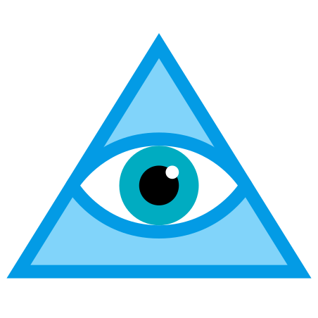 Third Eye Symbol icon in Color Style