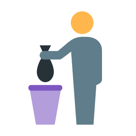 Throw Away icon in Color Style