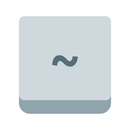 Tilde Key icon in Color Style