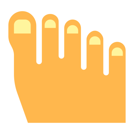 Toes icon in Color Style