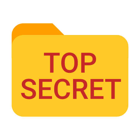 Top Secret Folder icon in Color Style
