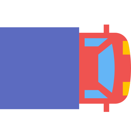 Truck Top View icon in Color Style