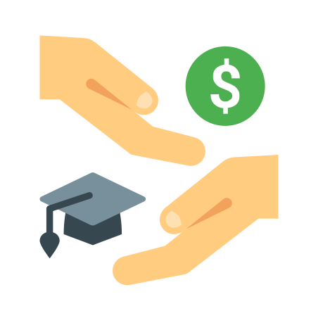 Tuition Fees icon in Color Style