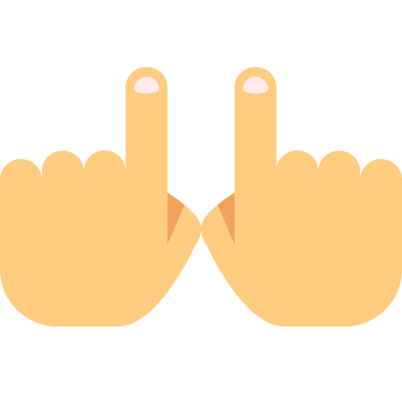 Two Hands icon in Color Style