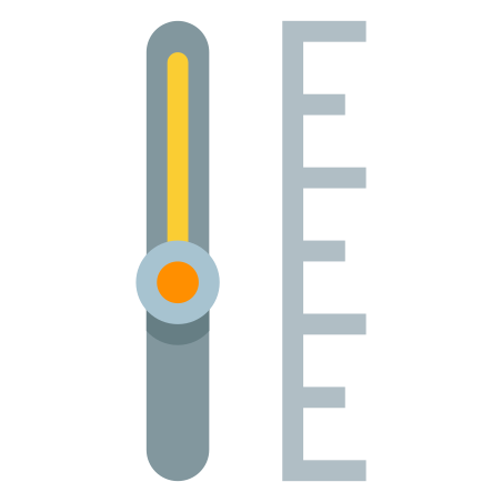 Vertical Timeline Slider icon in Color Style