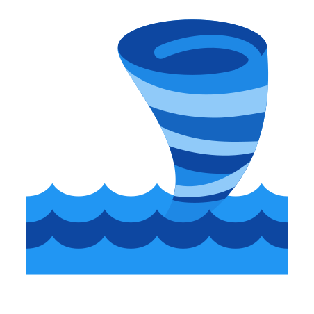 Waterspout icon in Color Style
