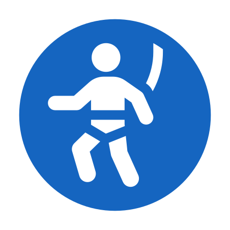 Wear Safety Harness icon in Color Style