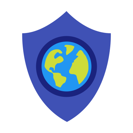 Web Shield icon in Color Style
