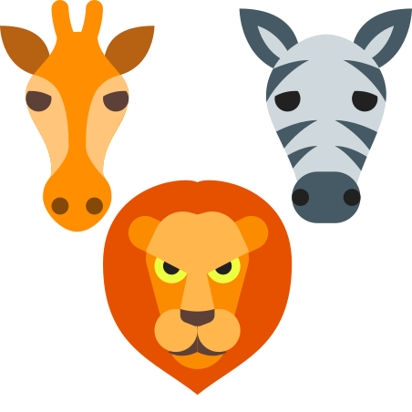 Wildlife Animals icon in Color Style