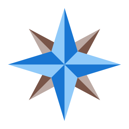 Wind Rose icon in Color Style