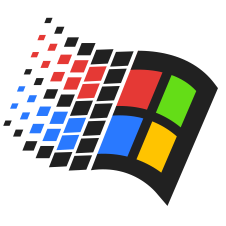 Windows 95 icon in Color Style