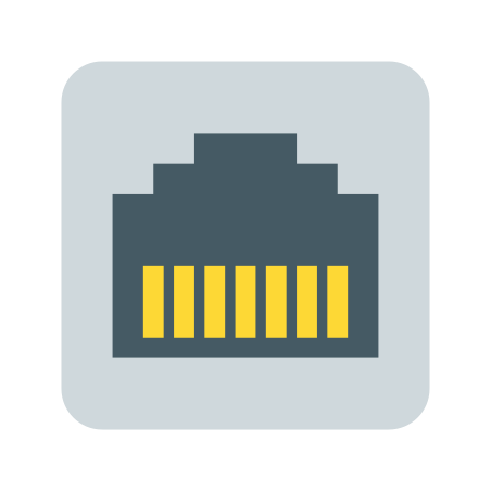Wired Network icon in Color Style
