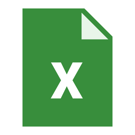XLS icon in Color Style