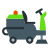 Floor Scrubber icon in Color Style
