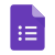 Google Forms New Logo icon in Color Style