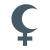Lilith Symbol icon in Color Style