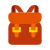 School Backpack icon in Color Style