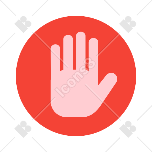 Stop Hand Icon