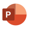 Icono de Microsoft PowerPoint 2019 estilo Color