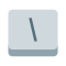 Reverse Solidus Key icon in Color Style