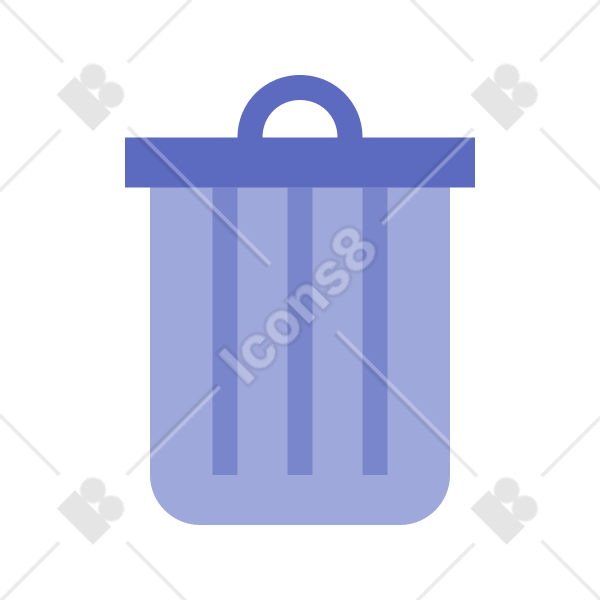 Blue Bin Icon