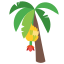 Banana tree icon in Color Style
