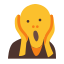 Edvard Munch icon in Color Style
