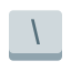 Reverse Solidus Key icon in Color Style