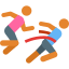 Runners Crossing Finish Line Skin Type 3 icon in Color Style