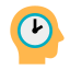 Time Management Skills icon in Color Style