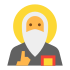 Christian Saint icon in Color Style