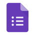 Google Forms New Logo icon in Color Style