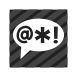 Pegi Bad Language icon in Color Style
