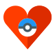Heart Pokemon icon in Color Style