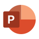 Microsoft PowerPoint 2019 icon in Color Style