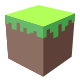 Minecraft Grass Cube icon in Color Style