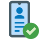 Mobile Id Verification icon in Color Style