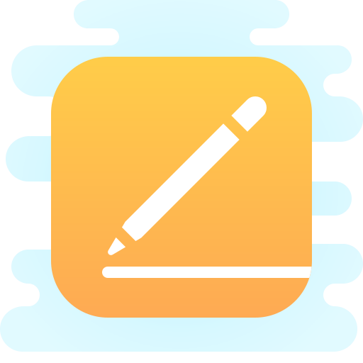 Pages App Icon Editorial Pages Neon Icon Elements Editorial Stock