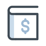General Ledger icon in Pastel Style