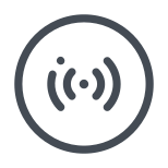 RFID Signal icon in Pastel Style