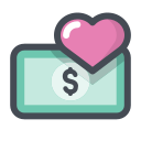 Love for Money icon in Pastel Style