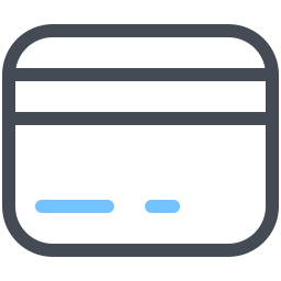Credit card icons in All style for graphic & UI design