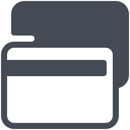 Bank Cards icon in Cute Outline Style